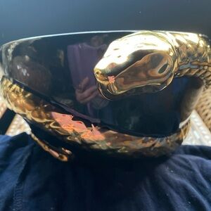 spooky | Accents | Black Gold Snake Bowl | Poshmark